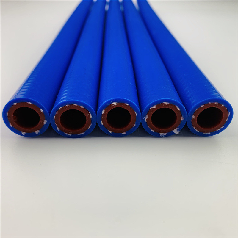 High temp hose Heatproof Flexible OD10mm Braid Reinforced Silicone Tubing